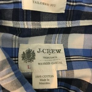 J. Crew | Shirts | J Crew Tailored Fit Mens Shirt Plaid Large | Poshmark